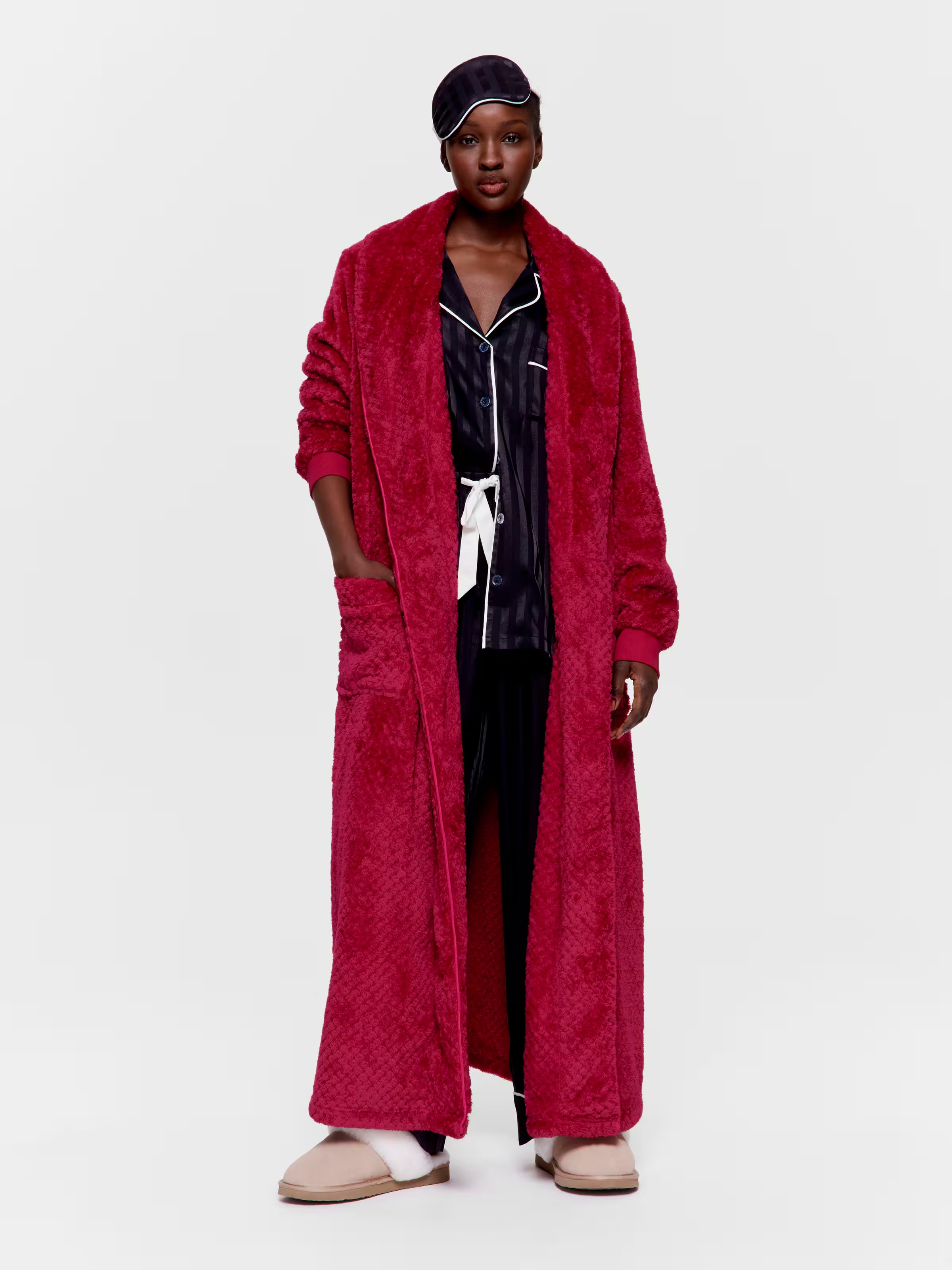 Berry Long Jacquard Gown - Peter Alexander™ Official