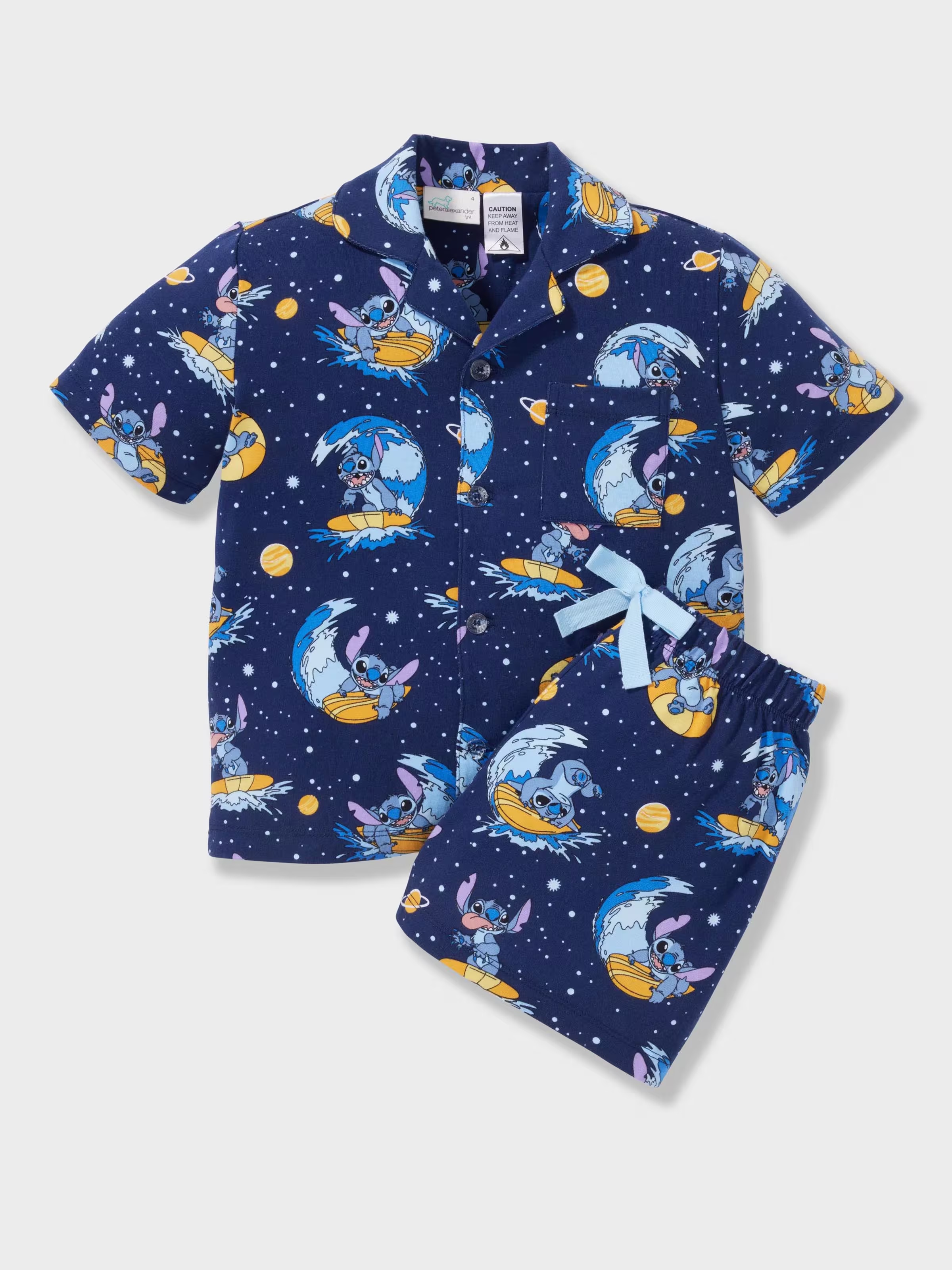 Kids Disney Stitch In Space Short Pj Set - Peter Alexander™ Official