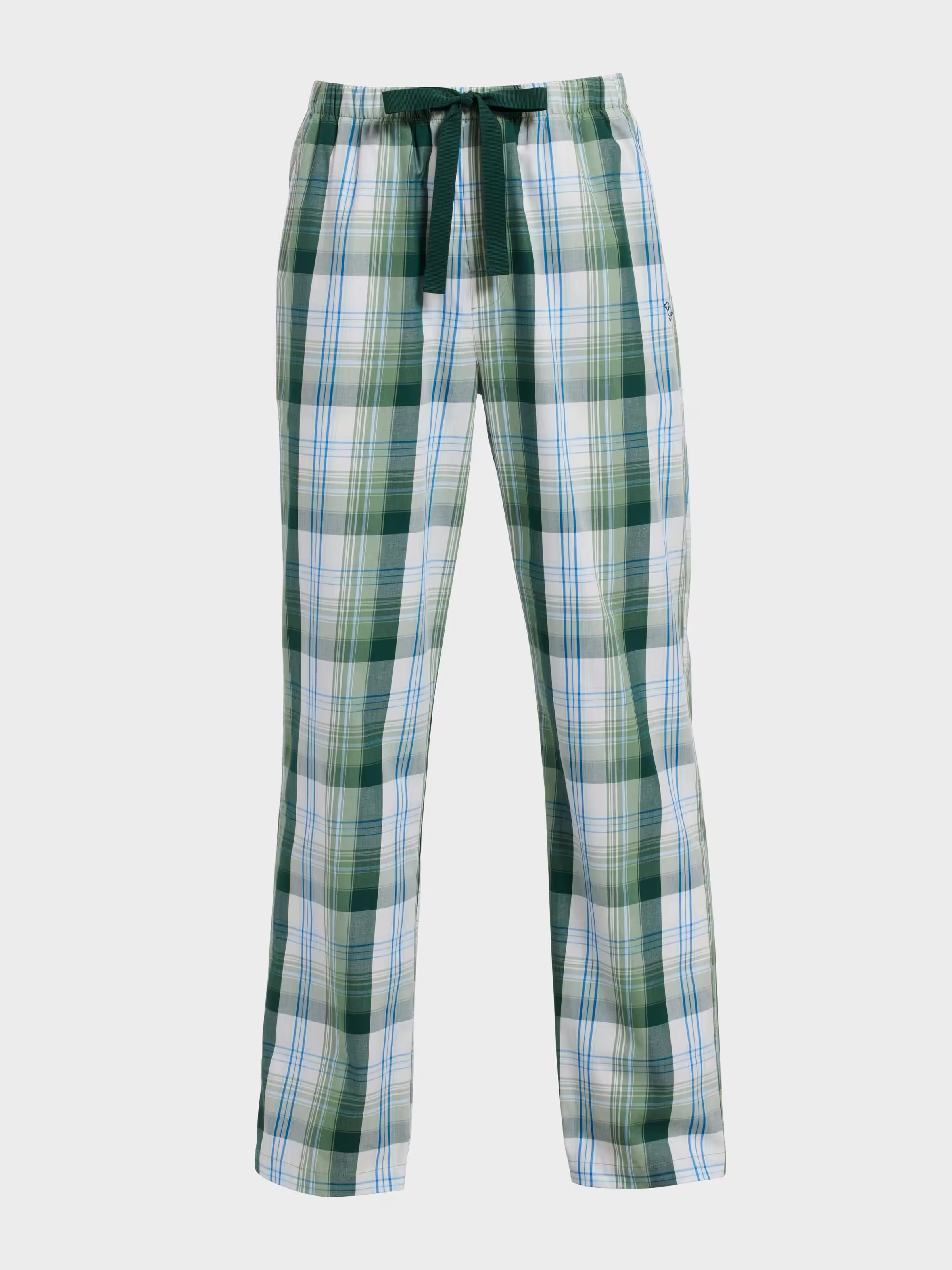 Textured Green Check 100% Cotton Classic Pj Pant - Peter Alexander ...